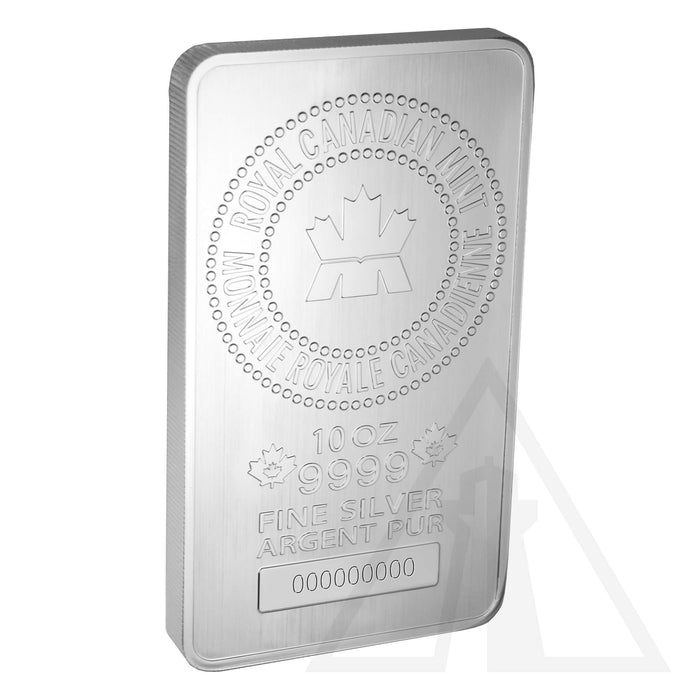 10 Oz Royal Canadian Mint Silver Bar